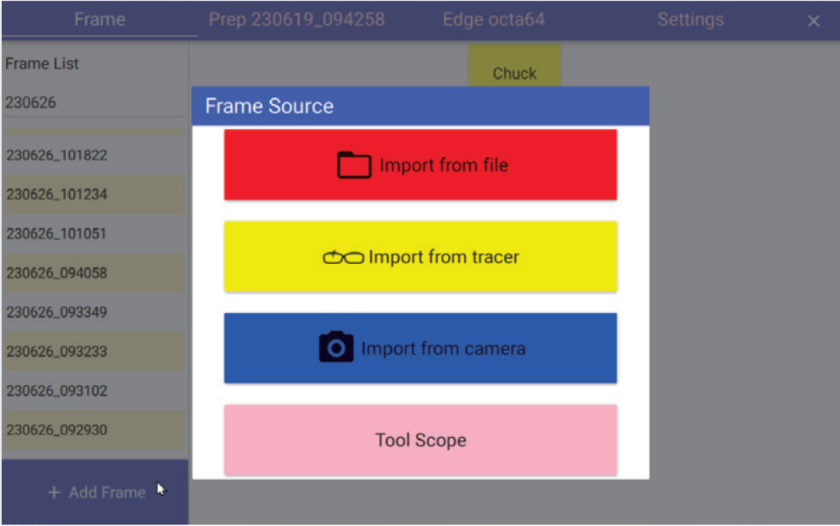 Automatic 3D Tracer and Edger Crystalvue CV-700 - Lenscan Medical Inc.
